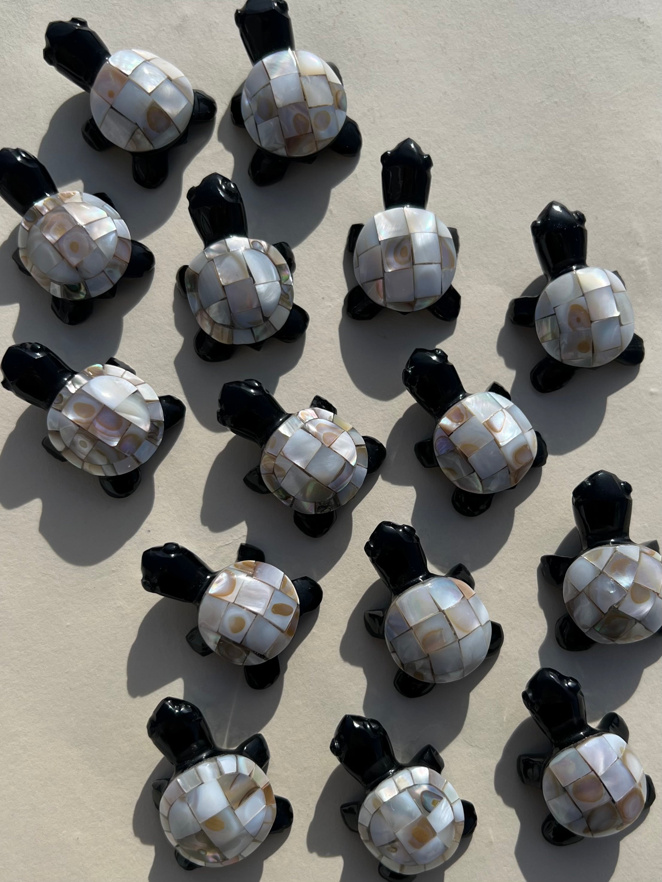 Obsidian Abalone Shell Turtles – Calm and Collective Minerals